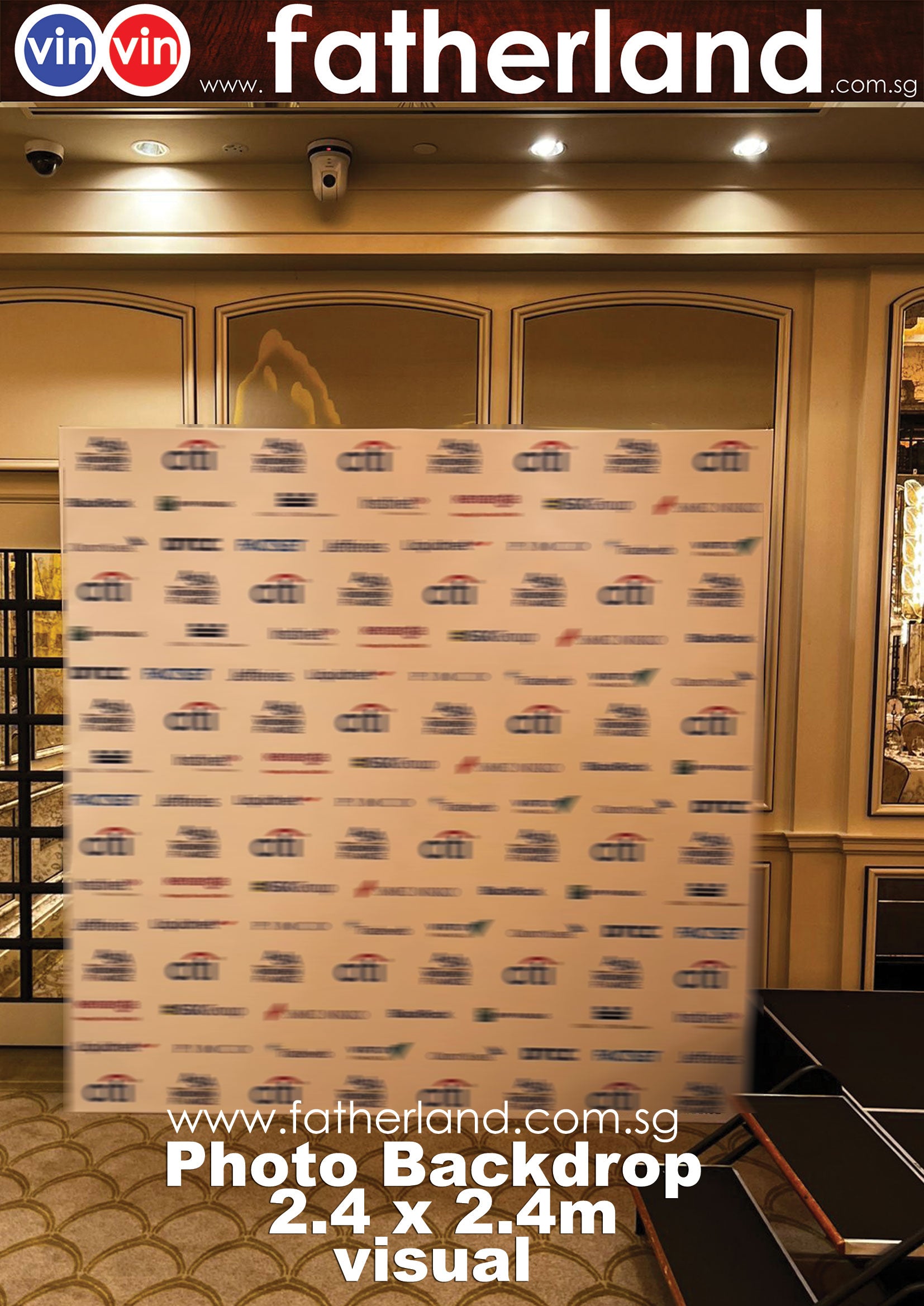 Photo Booth Backdrop 2.4 x 2.4 meter (White Background ) - www ...