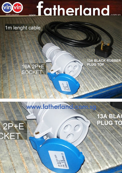 CEE SOCKET WITH 13A PLUG TOP - www.fatherland.com.sg
