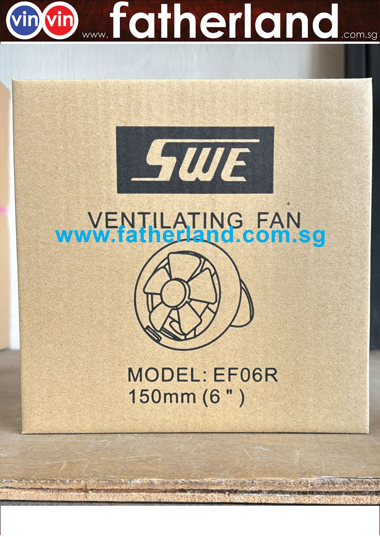 SWE EF06R 6" ROUND VENT FAN - www.fatherland.com.sg