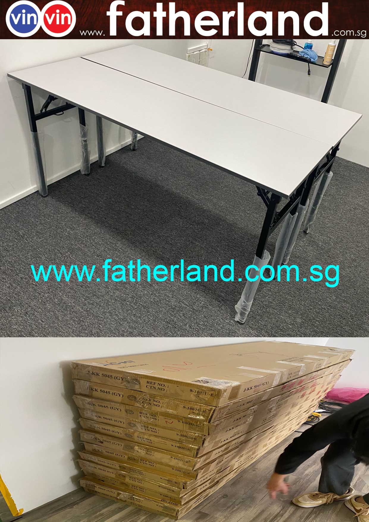 GS Foldable Table - www.fatherland.com.sg