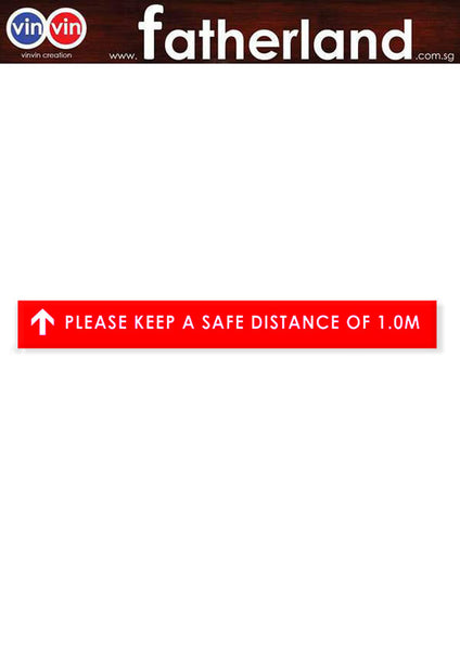 keep at least 1 meter apart to observe safe distancing label sticker ...