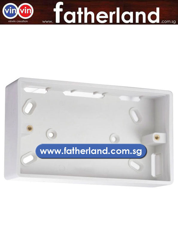 2 GANG PVC BOX - www.fatherland.com.sg