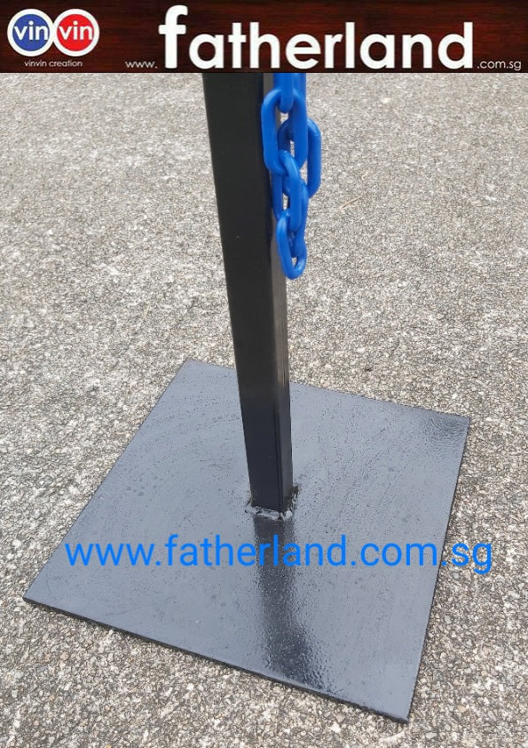 Queue Pole Stand Outdoor with red chain ( vinvin creation series ) - www.fatherland.com.sg