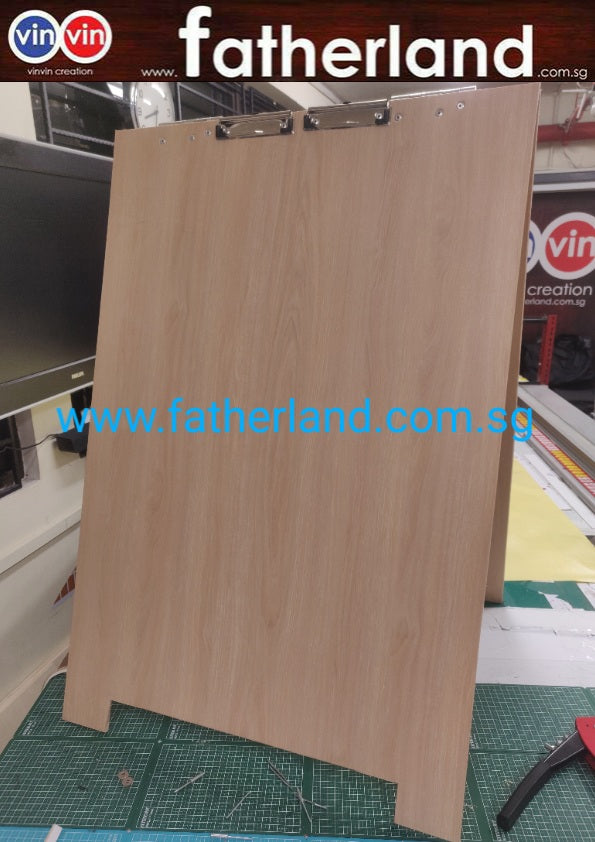 A-Frame Stand wooden texture Standing sign with clip - www.fatherland ...