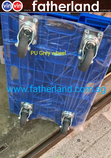 PVC Trolley Without Handle 150kg PU Wheel - www.fatherland.com.sg