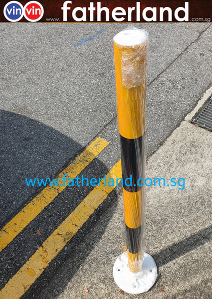 Flexible Bollard with Anchors 1100mm Height Yellow and Black LTA Requi ...