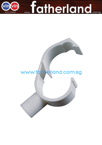 SHOWY SHACKLE PIPE CLIP C/W WALL PLUG 28 -2553 - www.fatherland.com.sg