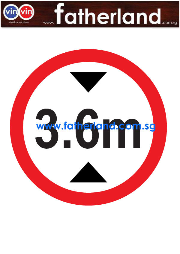 3.6m HEIGHT SIGNAGE - www.fatherland.com.sg