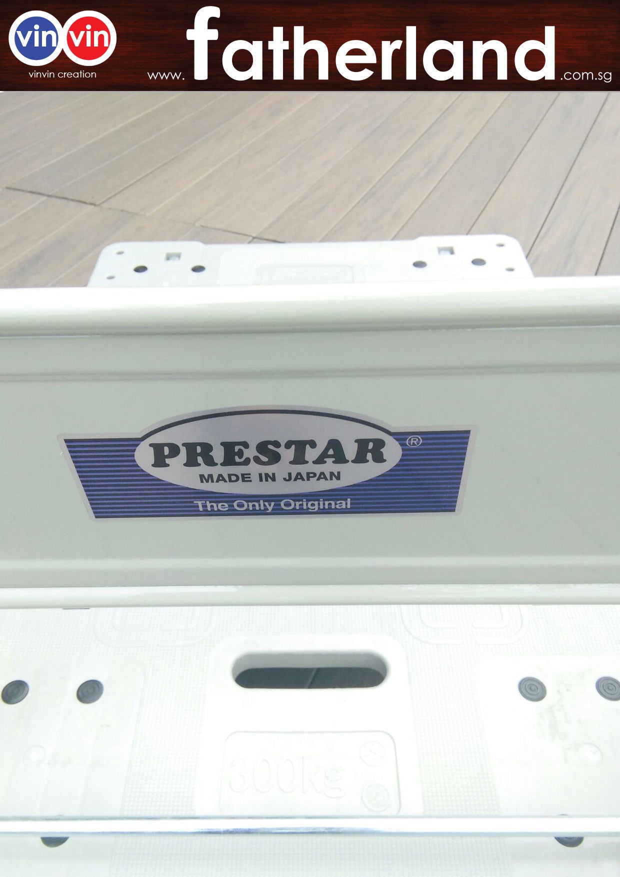 PRESTAR PLASTIC TROLLEY 895X595MM 300KG PF301B - www.fatherland.com.sg