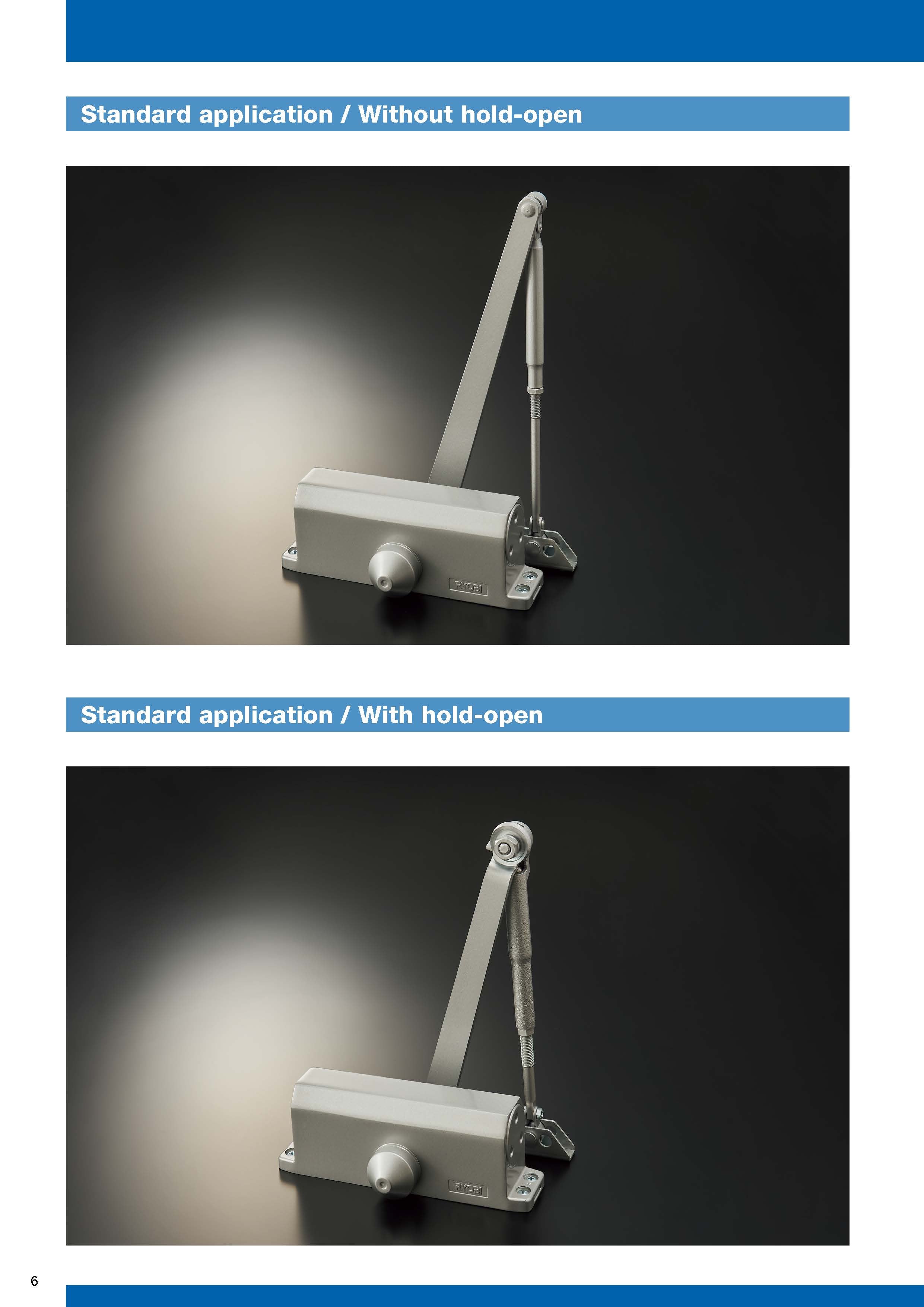 RYOBI DOOR CLOSER SILVER 8004P (PARALLEL ARM) - www.fatherland.com.sg