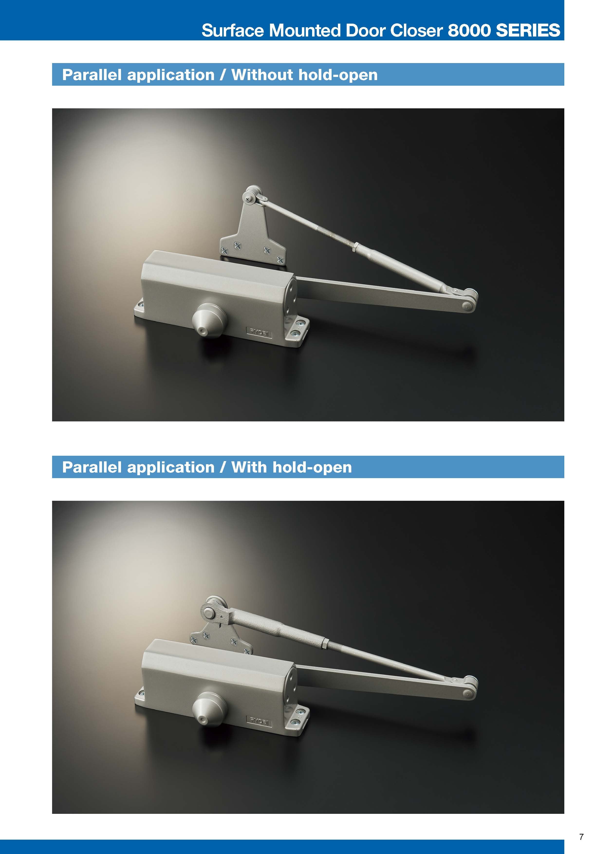 RYOBI DOOR CLOSER SILVER 8002 (STANDARD ARM) - www.fatherland.com.sg