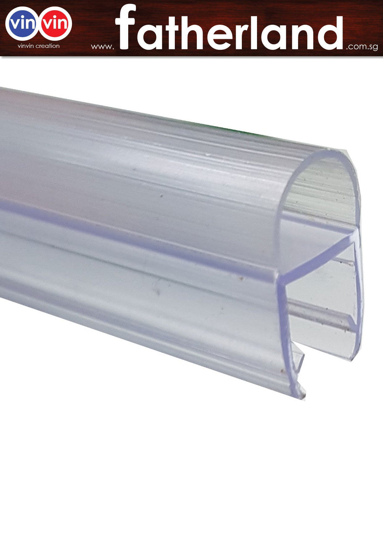 D-SHAPE BATHROOM AND GLASS DOOR SEAL 2.5M - www.fatherland.com.sg