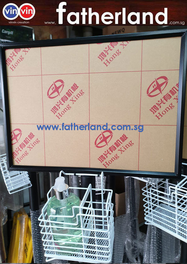 VIN A3 Stainless Steel Portable Sign Stand with Hand Sanitizer Holder ...