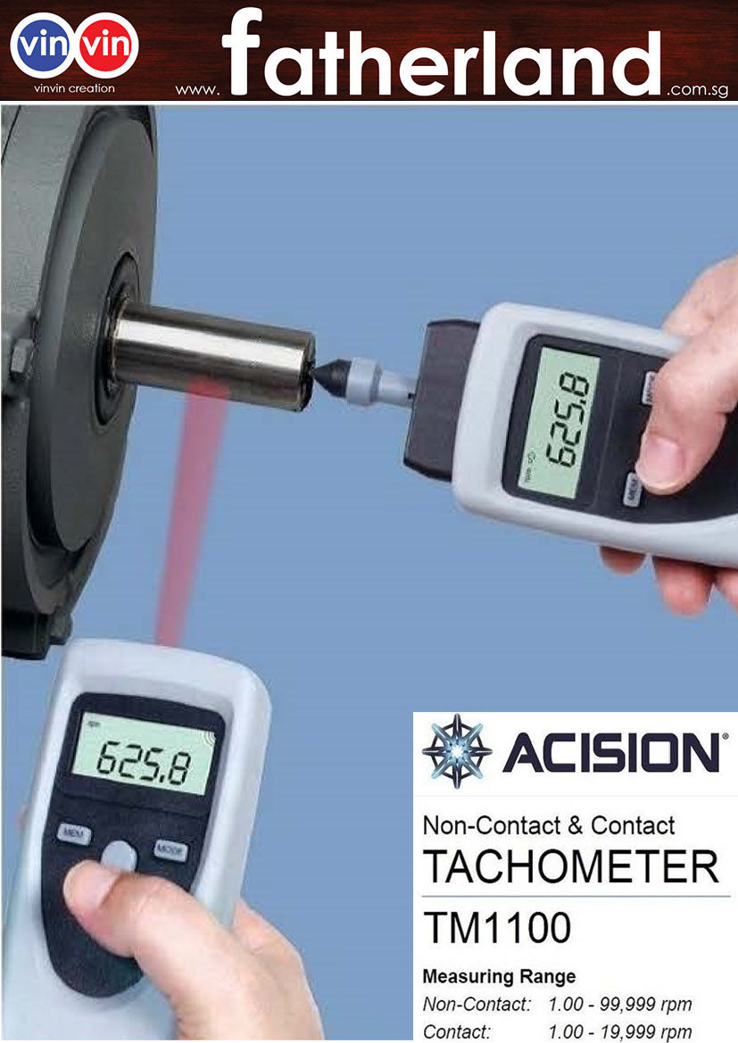 ACISION HAND-HELD TACHOMETER TM1100 - www.fatherland.com.sg