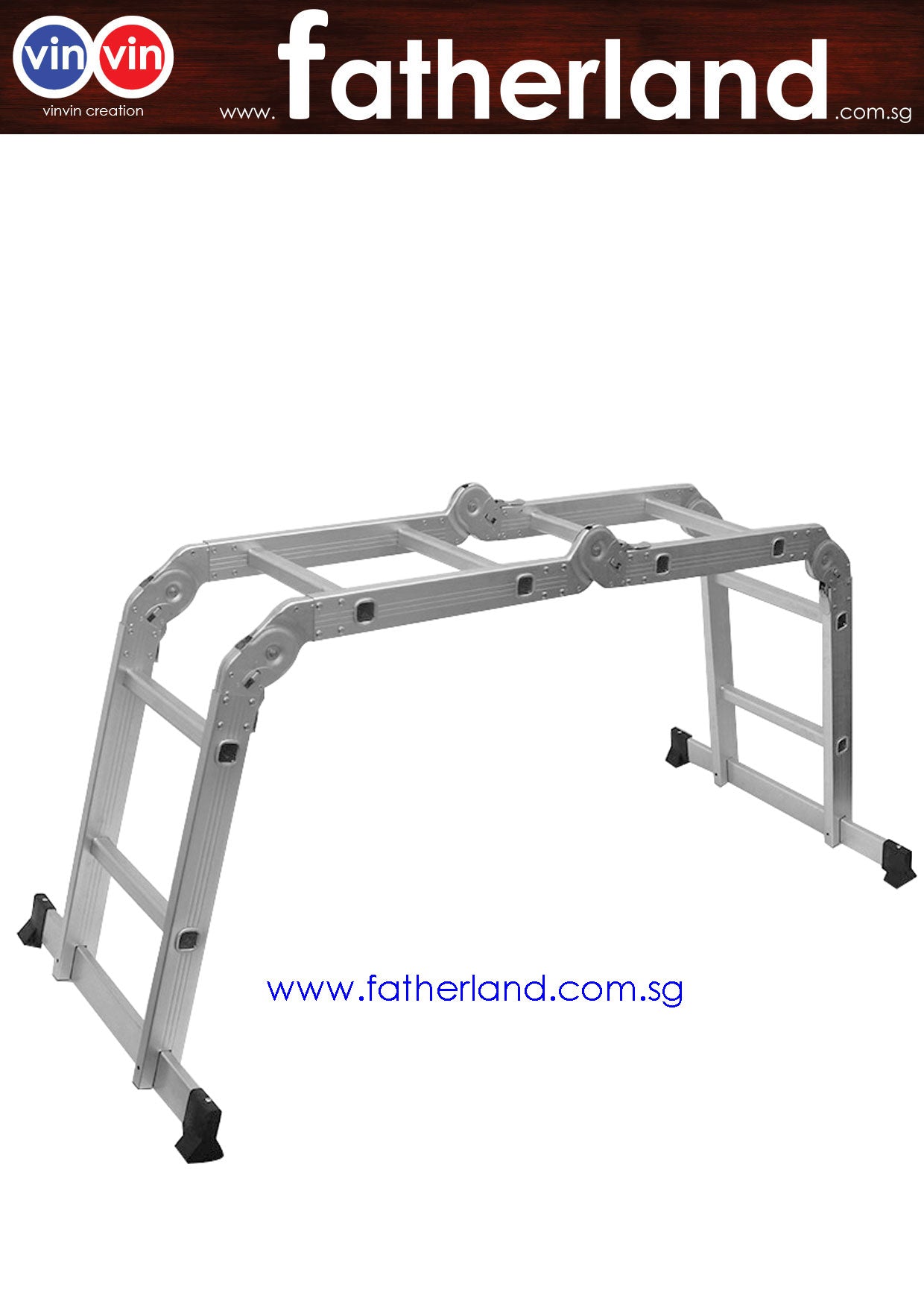 ADJUSTABLE MULTI-PURPOSE LADDER - www.fatherland.com.sg