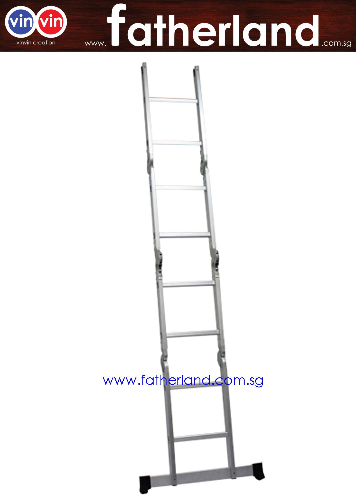 ADJUSTABLE MULTI-PURPOSE LADDER - www.fatherland.com.sg