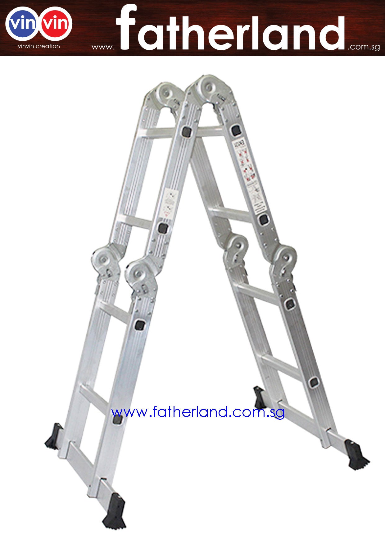 ADJUSTABLE MULTI-PURPOSE LADDER - www.fatherland.com.sg