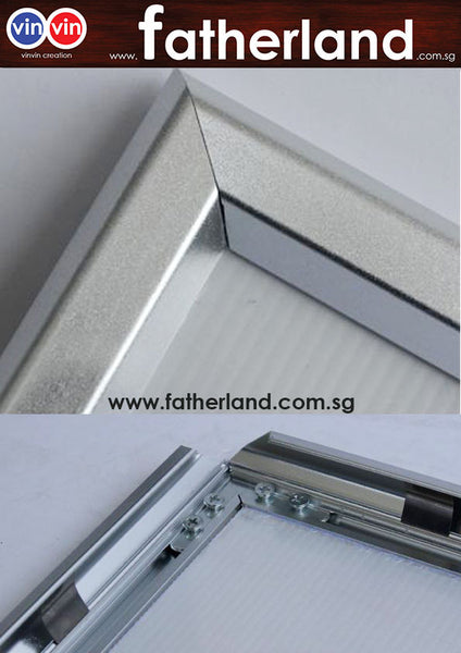 ALUMINIUM SNAP FRAME WITH ANGLE SUPPORT - www.fatherland.com.sg