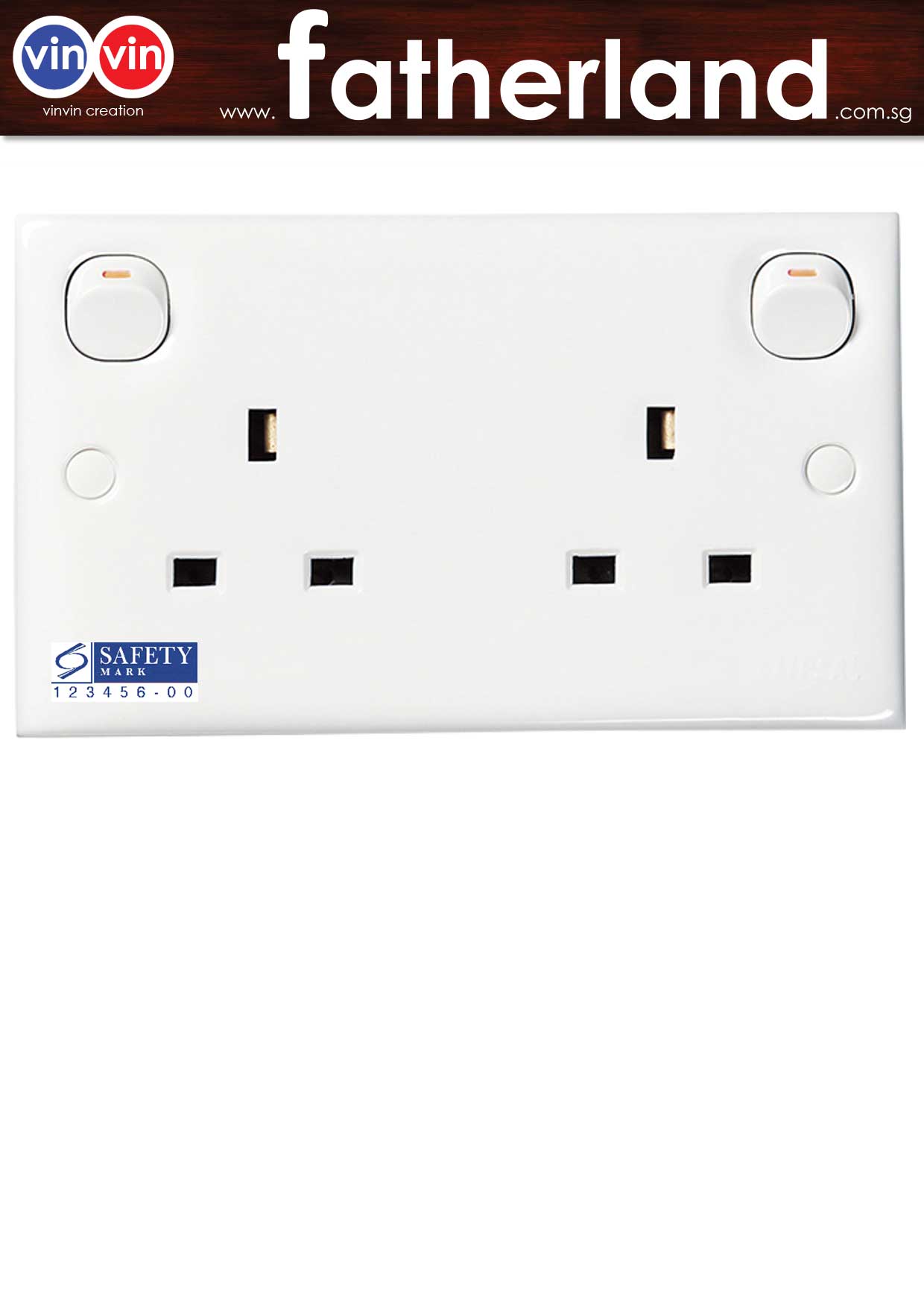 CLIPSAL 2 GANG SWITCH SOCKET 13A~ E25 - www.fatherland.com.sg