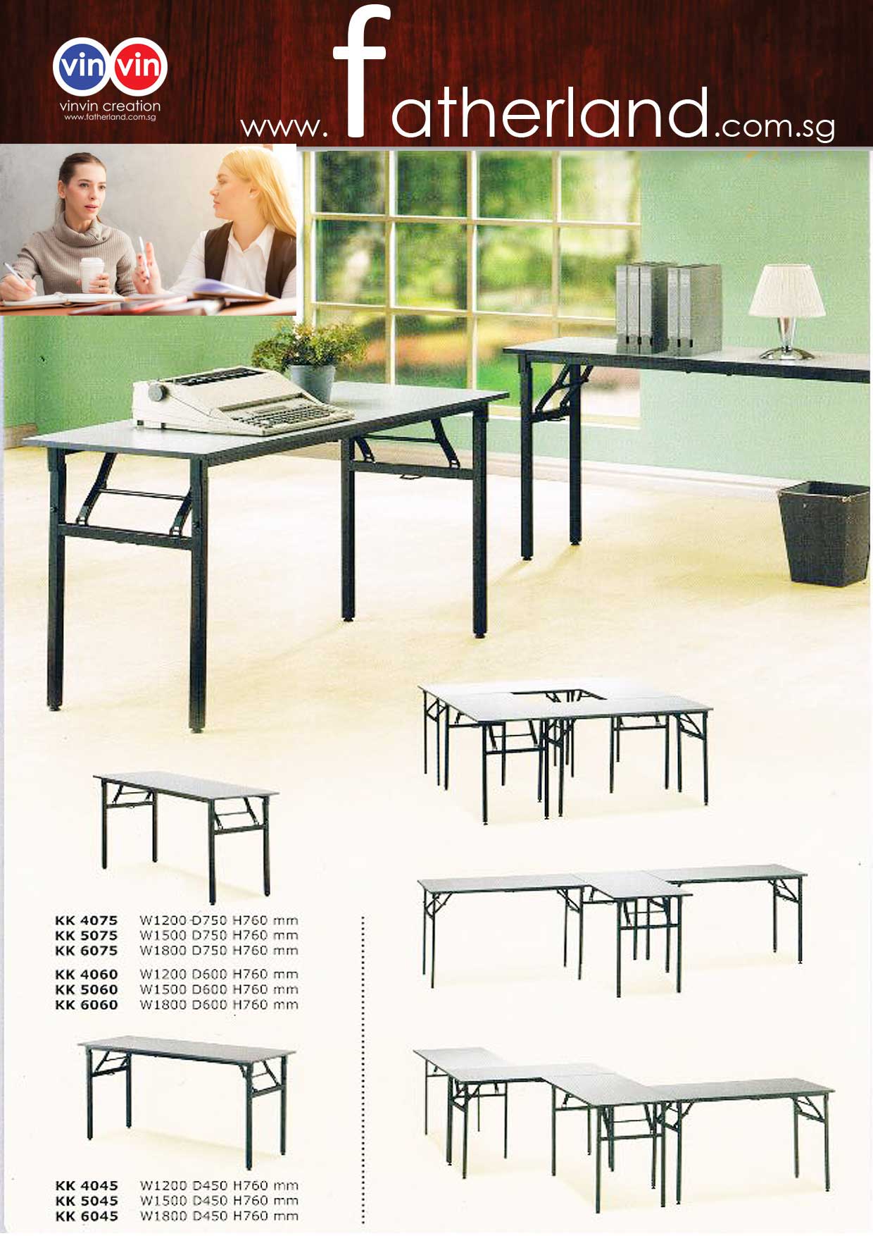 GS Foldable Table ( Model GR Series ) - www.fatherland.com.sg