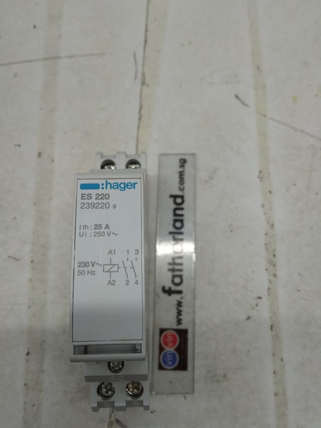 HAGER CONTACTOR ES220 - www.fatherland.com.sg