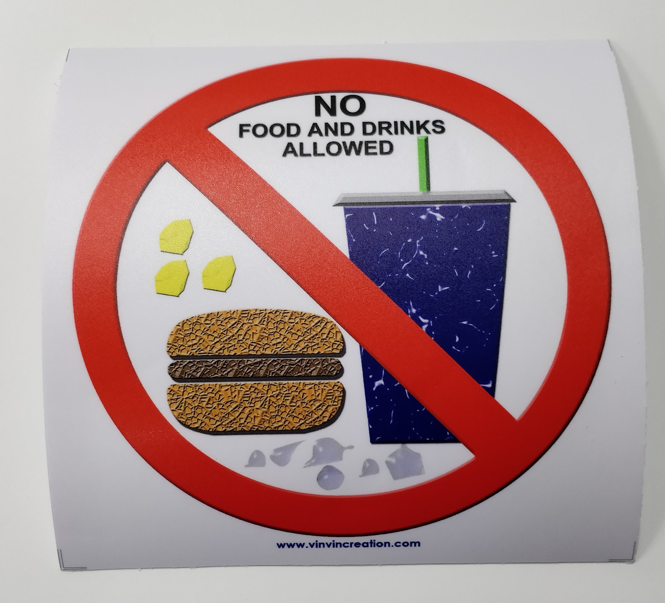 NO FOOD AND DRINK SIGNAGE ( VINVIN CREATION EDITION ) - www.fatherland ...
