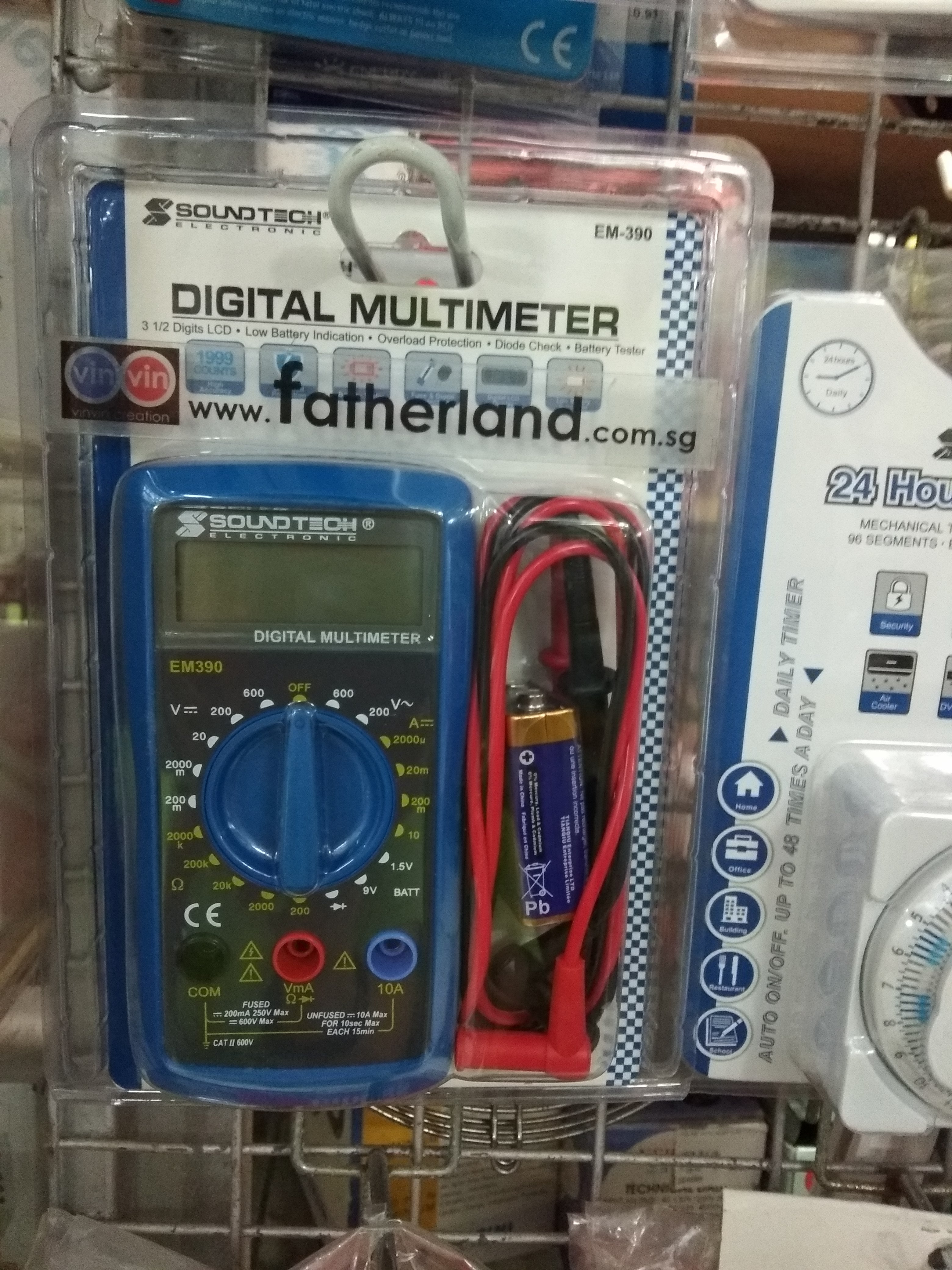 SOUNDTECH EM390 DIGITAL MULTIMETER - www.fatherland.com.sg