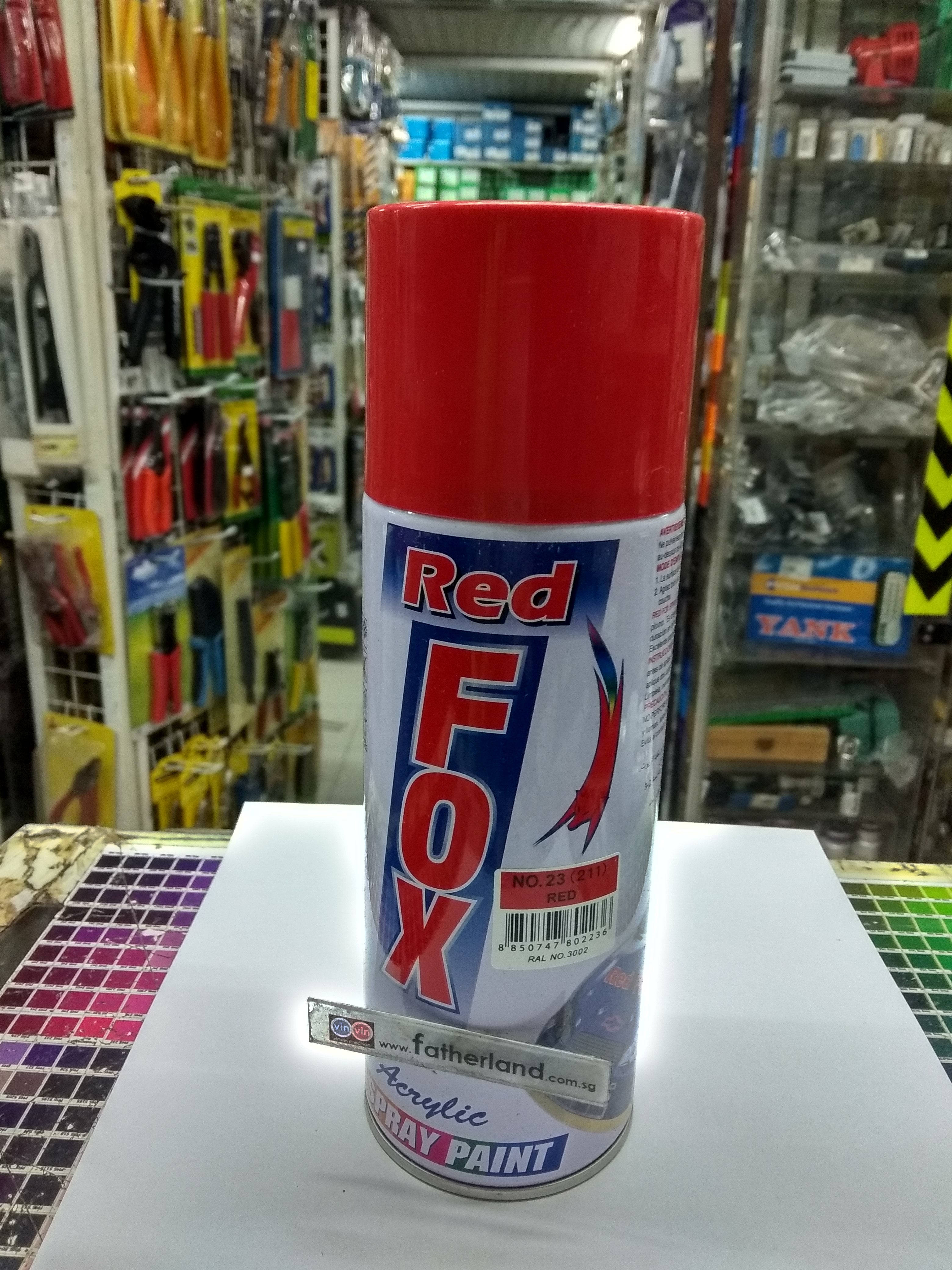 RED FOX SPRAY PAINT 23 (RED) - www.fatherland.com.sg