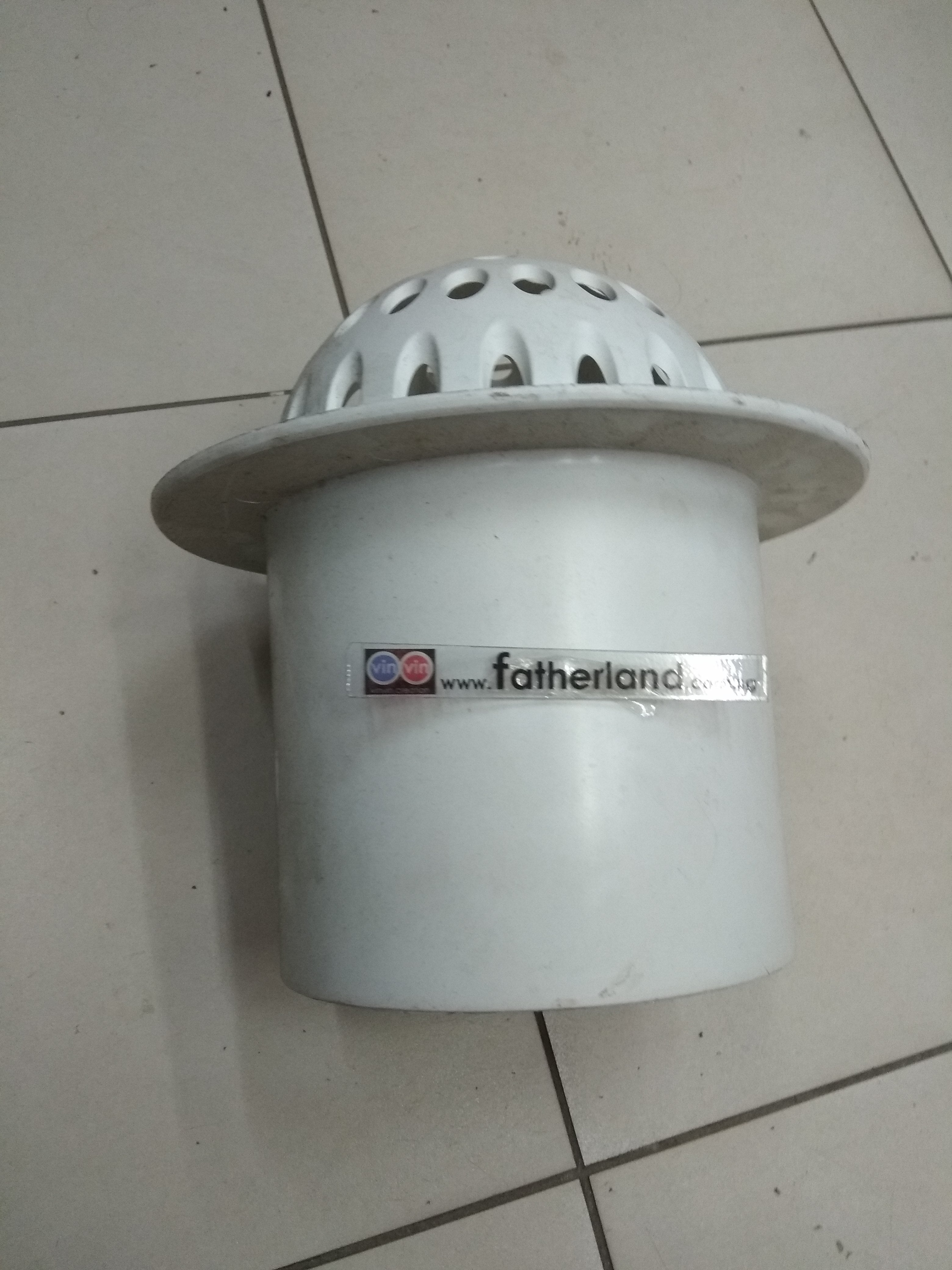 6" UPVC DOME GRATING 150MM(WHITE) - www.fatherland.com.sg