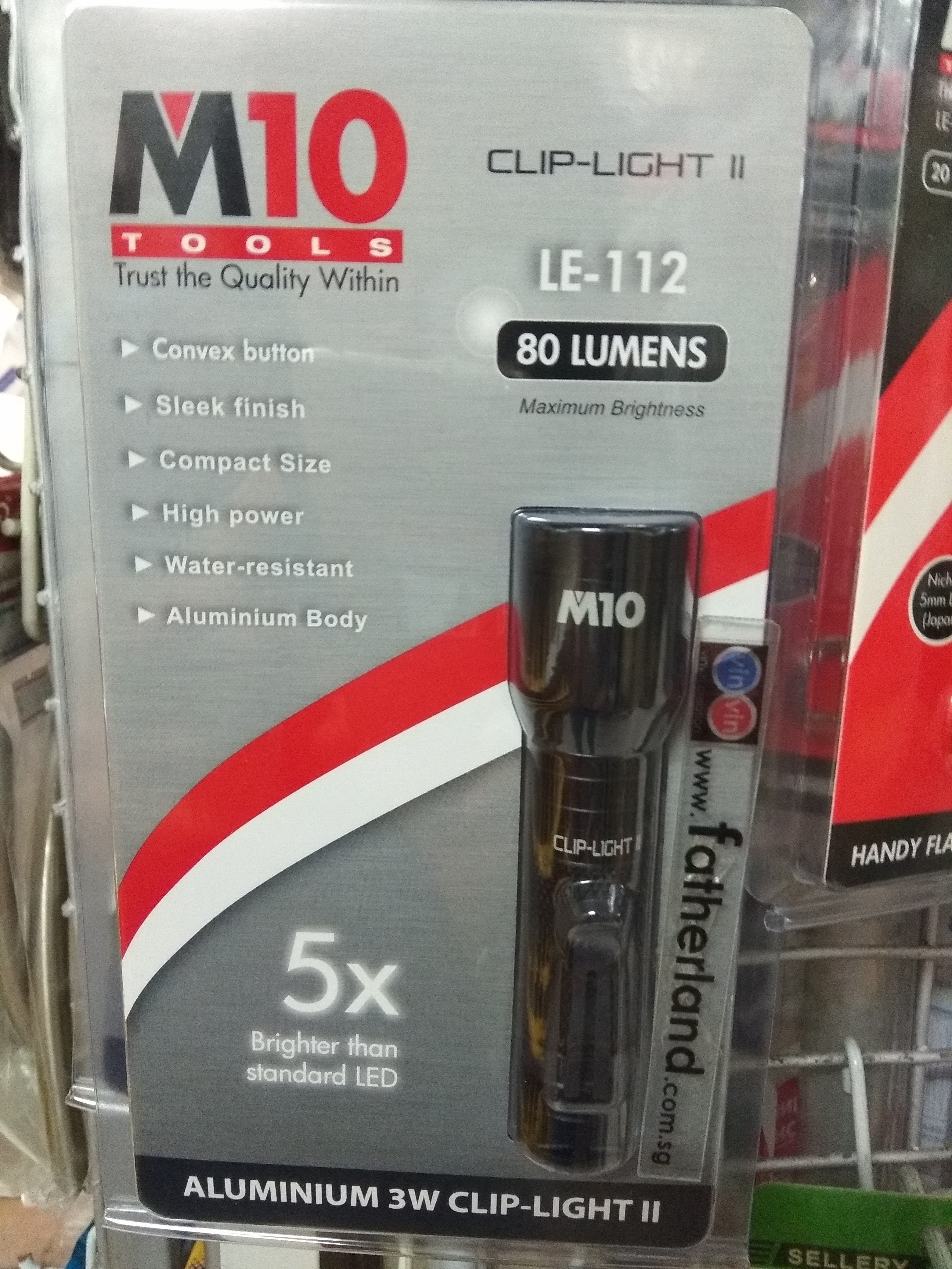 M10 LE-112 LED TORCH LIGHT ( M10 Aluminium 1W "Clip-Light II" ) - www ...