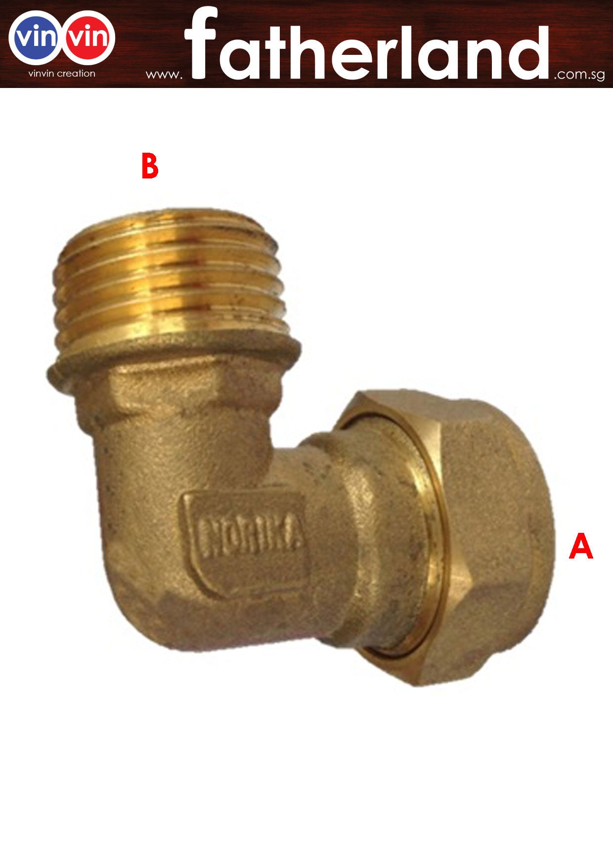 COPPER PIPE MI ELBOW COMPRESSION SERIES CXMI - www.fatherland.com.sg