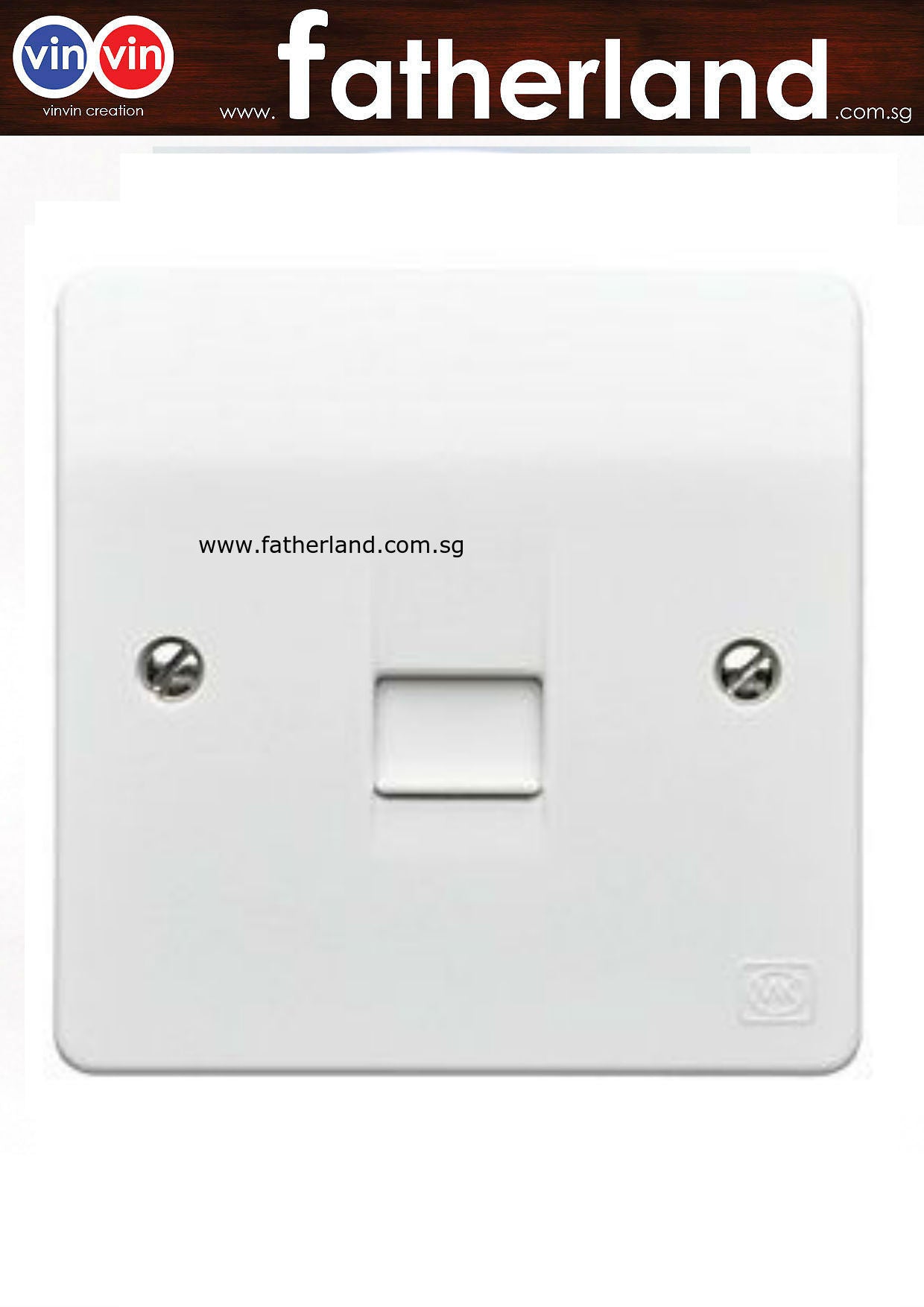 MK Telephone Socket Single, Modular G 4817 - www.fatherland.com.sg