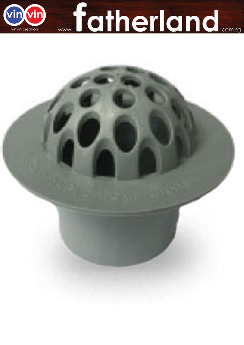PVC 75mm Dome Grating - www.fatherland.com.sg