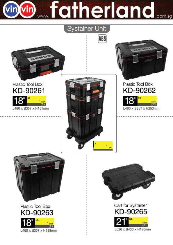 Systainer Unit Plastic Tool Box - www.fatherland.com.sg