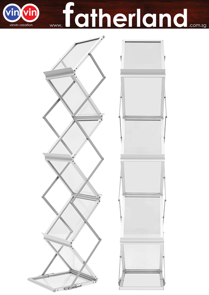 Brochure Stand (Acrylic) - A4 Size - www.fatherland.com.sg