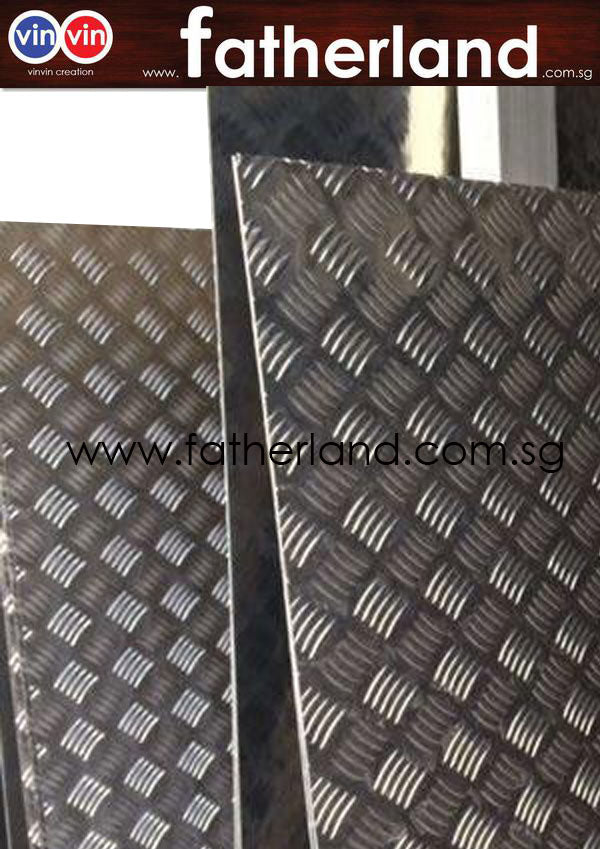 ALUMINIUM CHECKER PLATE 4 X 8FT X 3MM - www.fatherland.com.sg