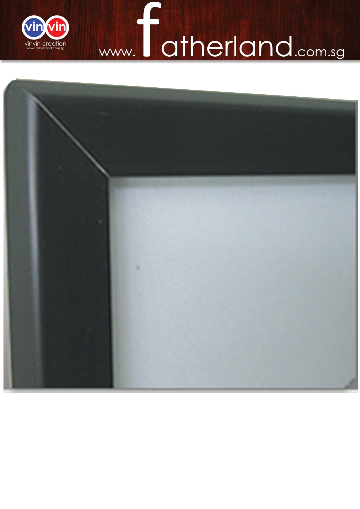ALUMINIUM SNAP FRAME A1 ( BLACK ) - www.fatherland.com.sg