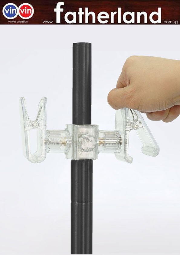 Adjustable Clip Pole ( Mild Steel Powder Coated Black ) - www ...