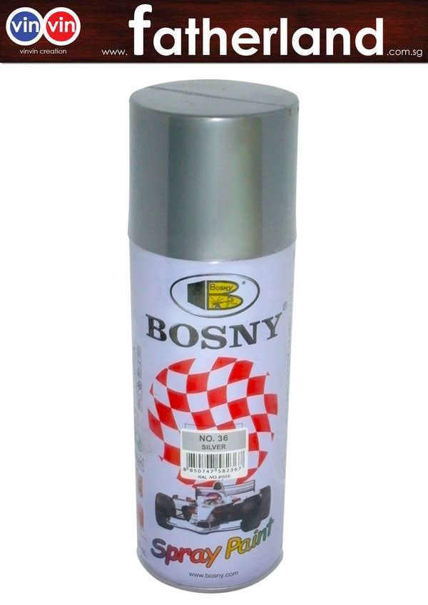 BOSNY SPRAY PAINT ( SILVER ) - www.fatherland.com.sg