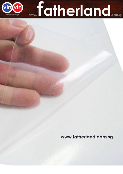 CLEAR VINYL STICKER 50" X 45 METER - www.fatherland.com.sg