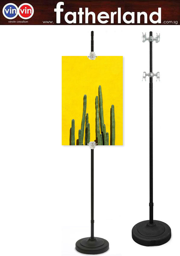 Adjustable Clip Pole (Aluminum) – Black - www.fatherland.com.sg