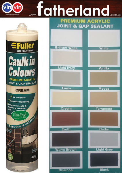 FULLER CAULK IN COLOURS ACRYLIC SEALANT 450G ( CREAM ) - www.fatherland ...