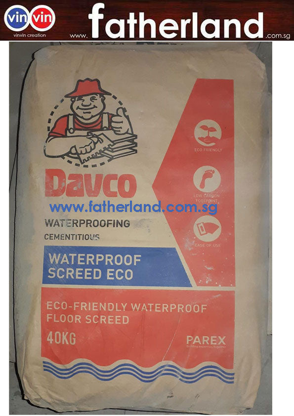 WATERPROOF SCREED ECO – DAVCO - www.fatherland.com.sg