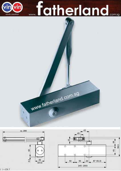 DORMA TS83 EN3-6 BCA/DC DOOR CLOSER - www.fatherland.com.sg