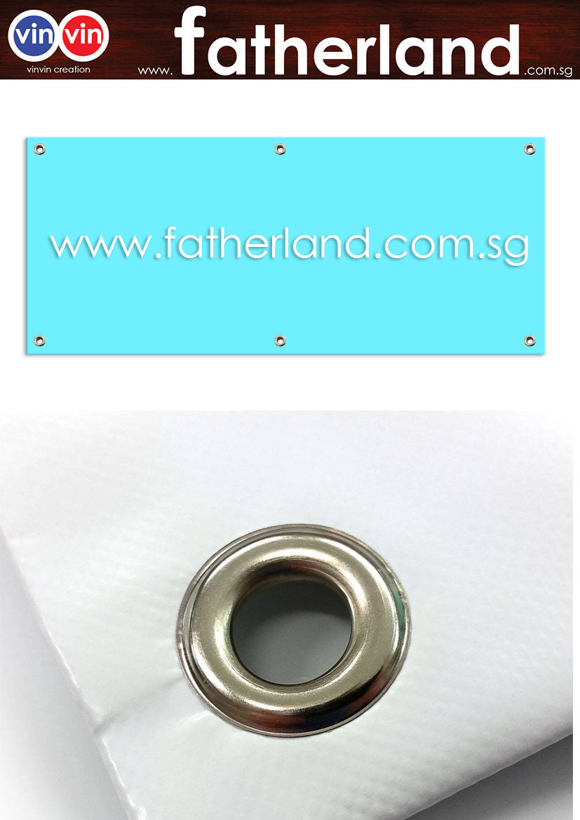 PVC CANVAS BANNER PRINTING with Eyelet - www.fatherland.com.sg