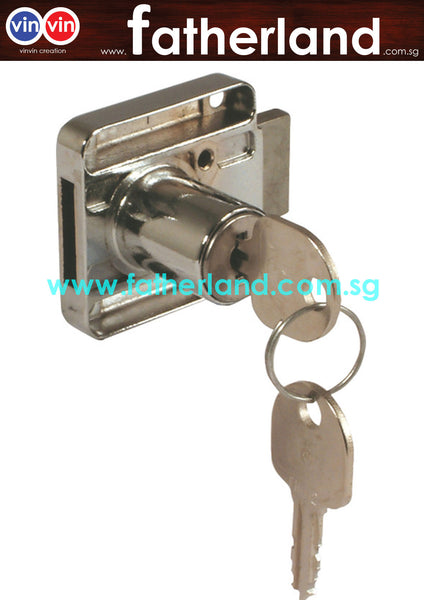 Hafele Rim Lock, with 18/22 mm Cylinder - www.fatherland.com.sg
