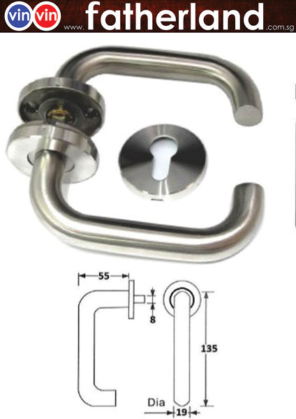 COMPASS S/S U LEVER HANDLE GL-383U-001A ( STAINLESS STEEL ) - www ...