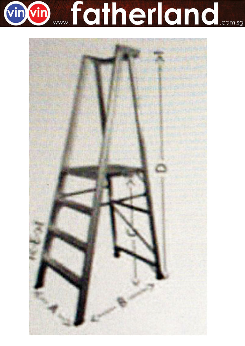 FIBREGLASS PLATFORM LADDER 11 Steps with Safety Chain - www.fatherland ...