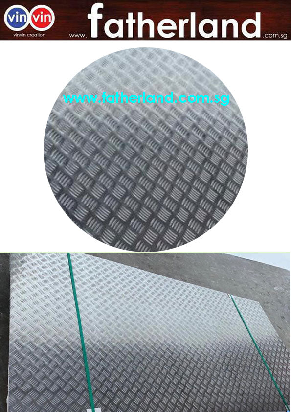 ALUMINIUM CHECKER PLATE 4 X 8FT X 3MM Checkered Plate-M/F Grade: 5052 ...