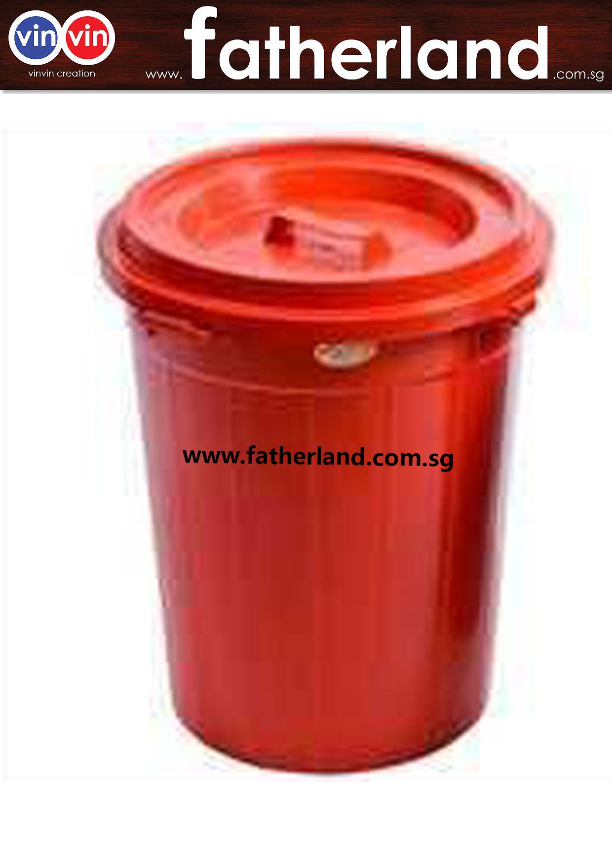 PLASTIC PAIL 15 LITRES C/W COVER - www.fatherland.com.sg